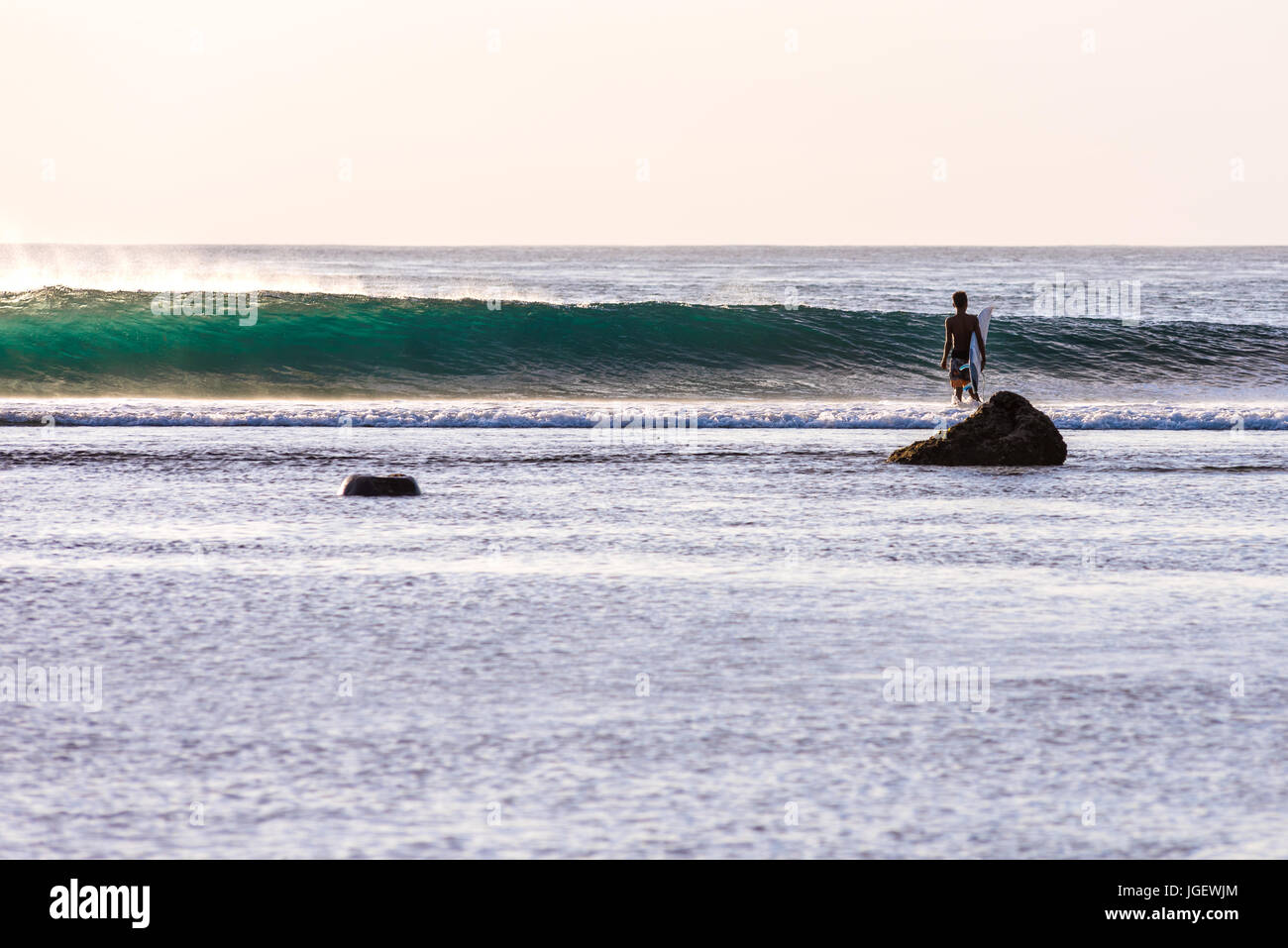 7th June 2017; Desert Point, Lombok, Indonesia.; Surfers from around ...