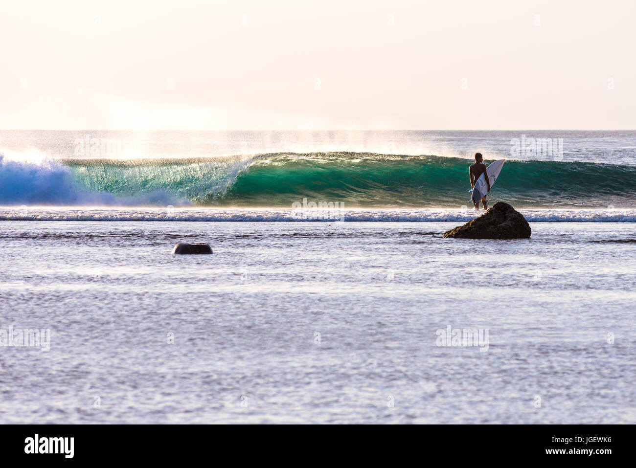7th June 2017; Desert Point, Lombok, Indonesia.; Surfers from around ...