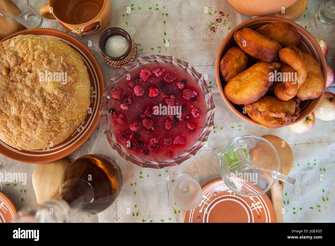 old slavonic food Stock Photo - Alamy
