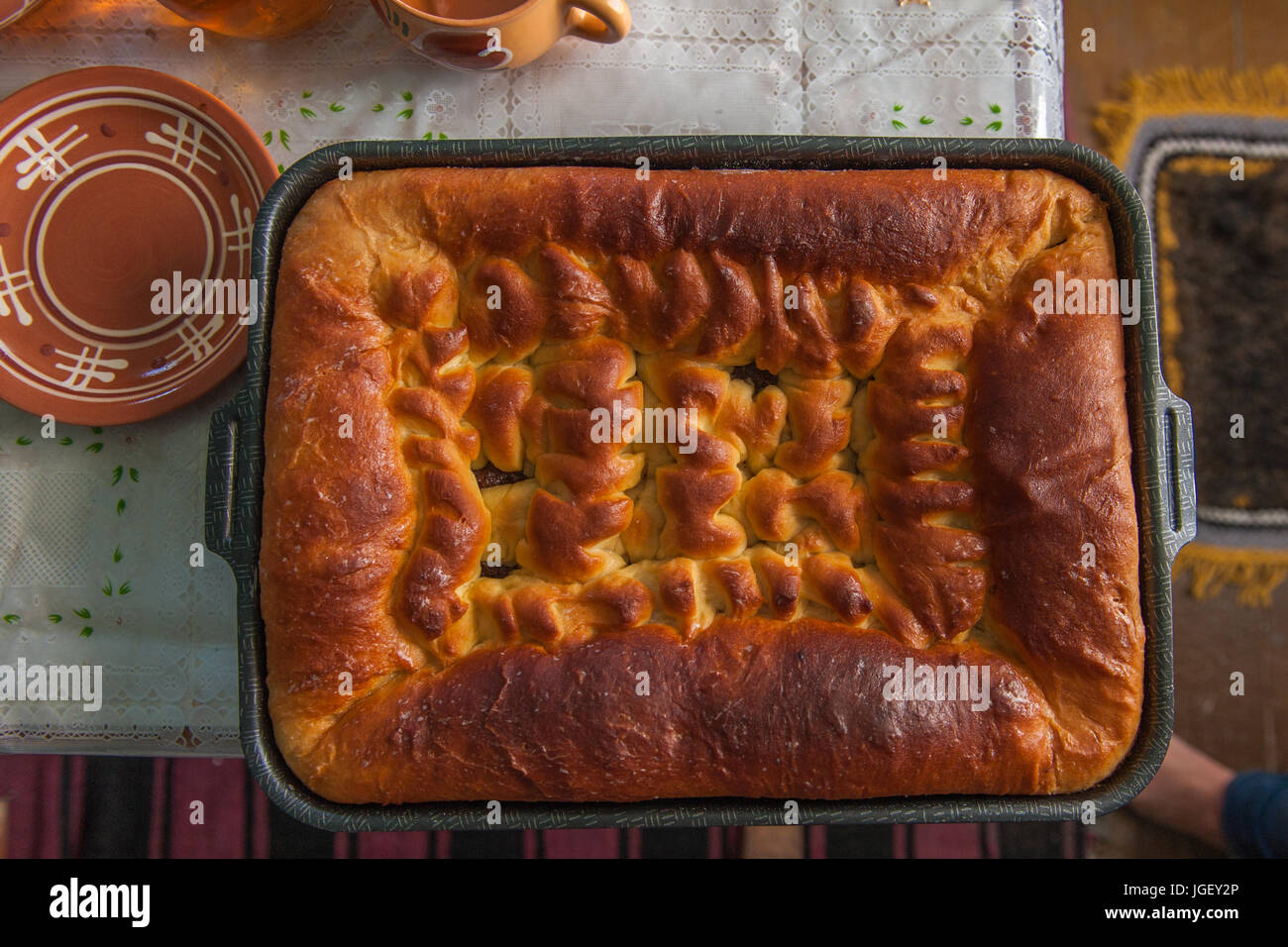 Russian homemade bread Stock Photo - Alamy