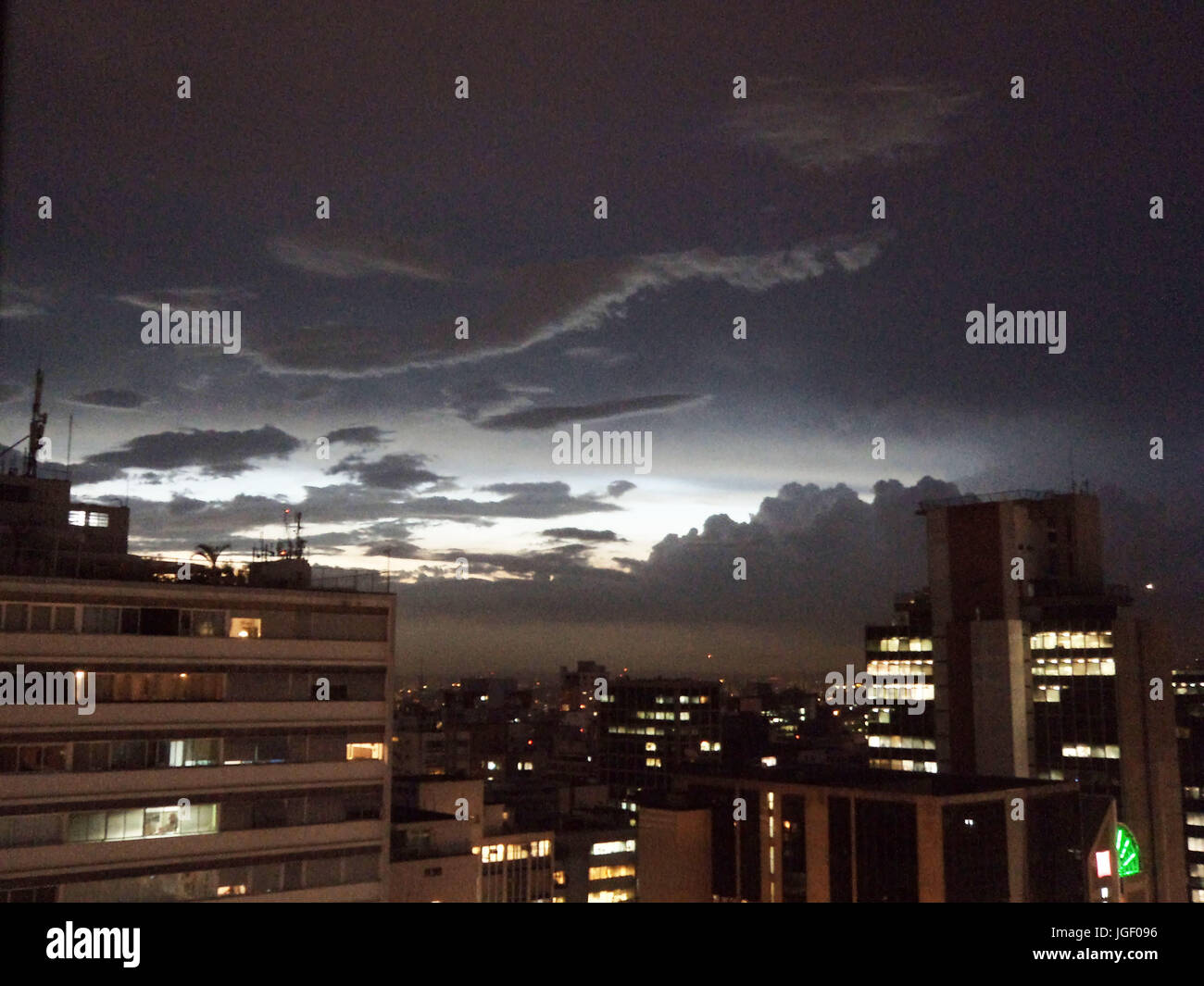 Sky, clouds, night, 2012, Capital, São Paulo, Brazil Stock Photo - Alamy