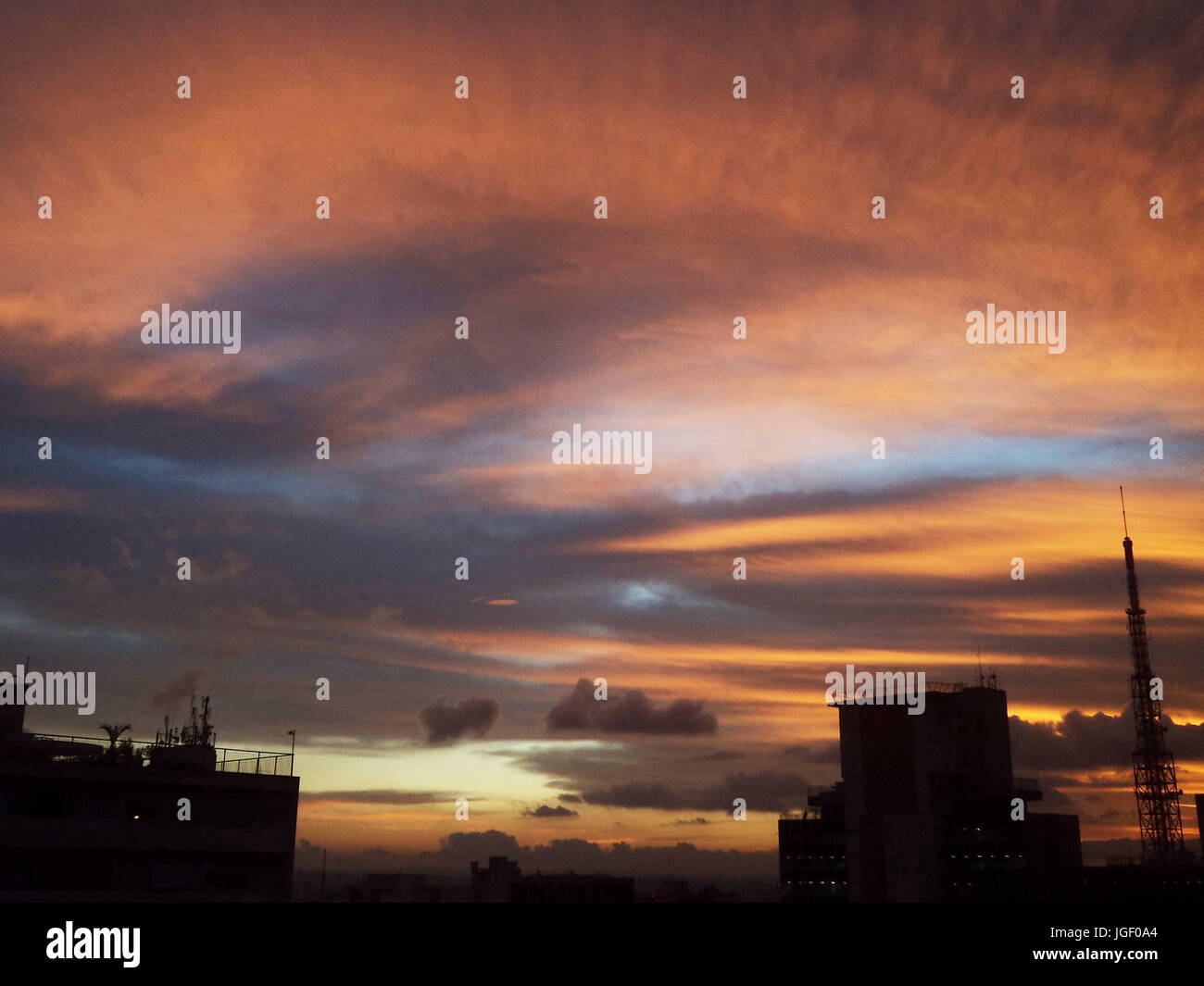 Sky, clouds, night, 2013, Capital, São Paulo, Brazil Stock Photo - Alamy