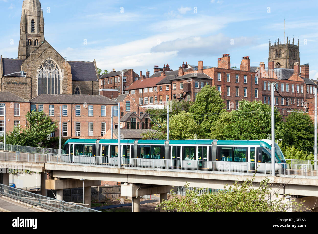 Nottingham tram hi-res stock photography and images - Alamy