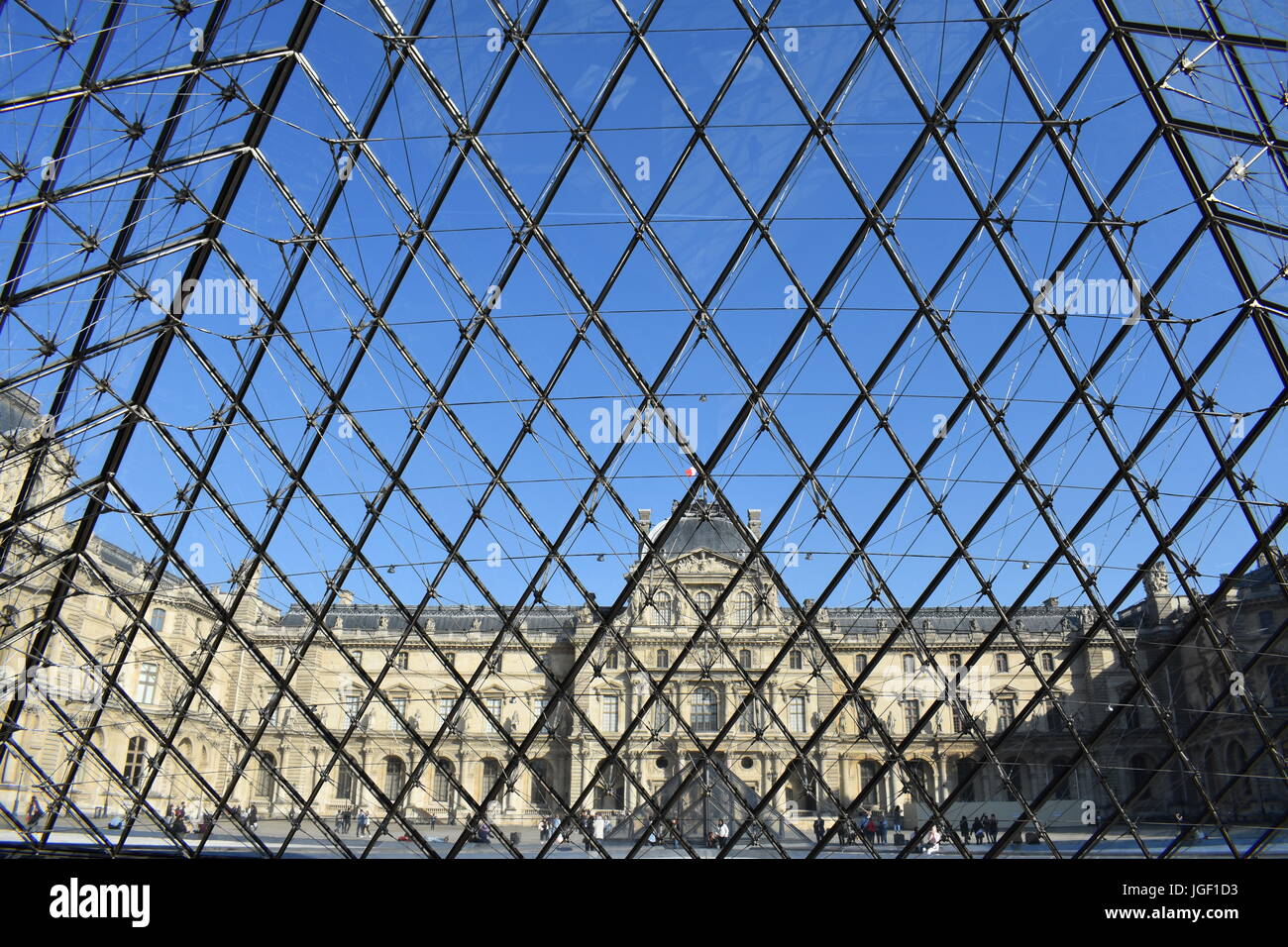 Louvre museum exterior Stock Photo - Alamy