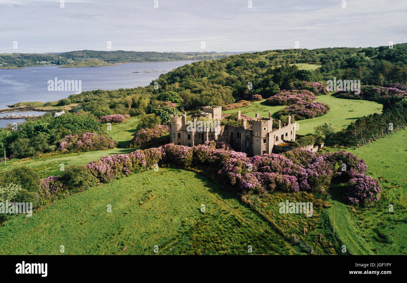 A Scottish Castle on the west coast of Scotland, UK. May 28th 2017 ...