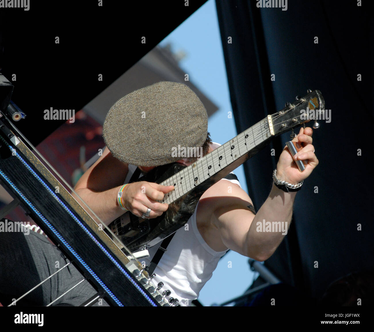 Swedish musician Robert Ostlund performing at Stockholm Jazz Festival ...