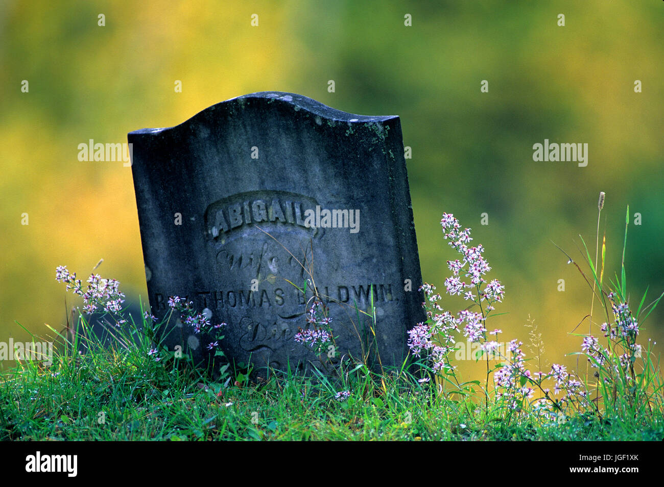 "Abigail" A grave in an old Vermont cemetery near Plymouth, Vermont ...