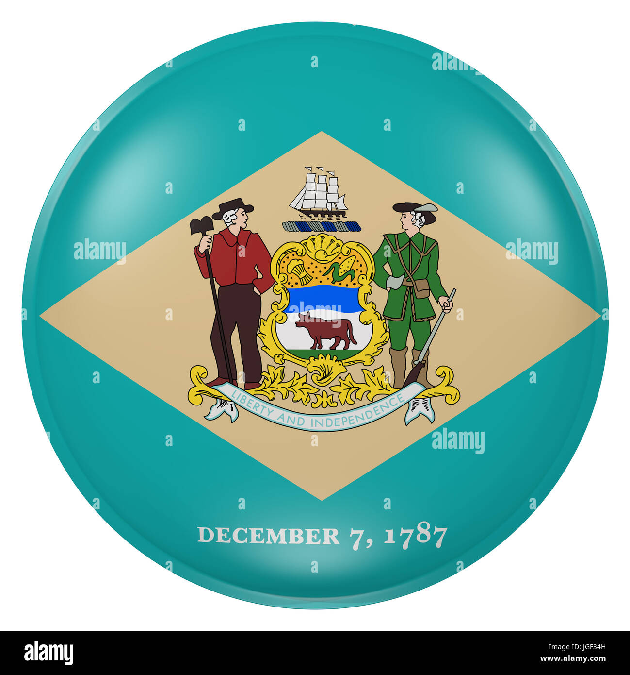 Delawarean Flag High Resolution Stock Photography and Images - Alamy
