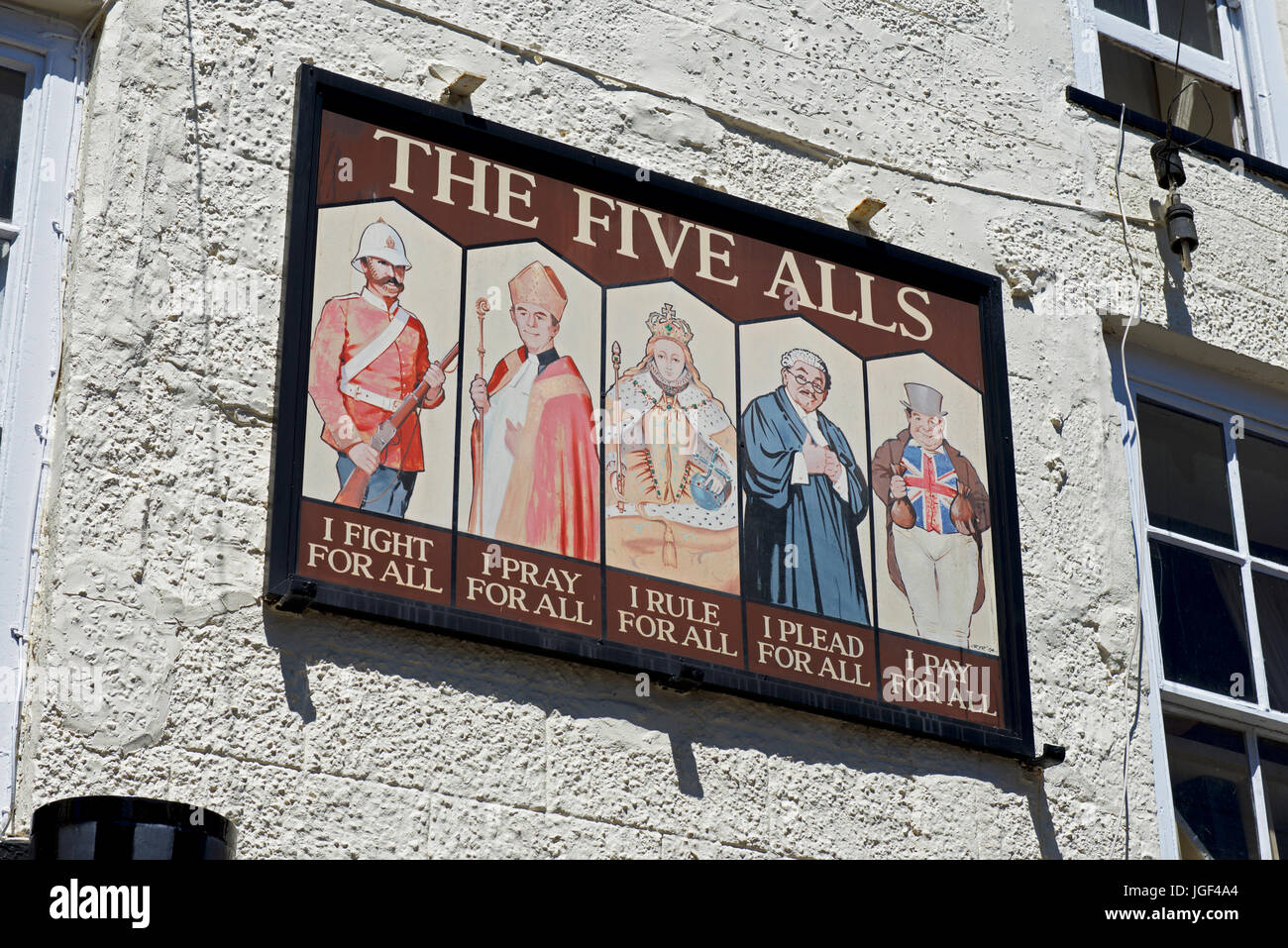 The five alls pub sign hi-res stock photography and images - Alamy