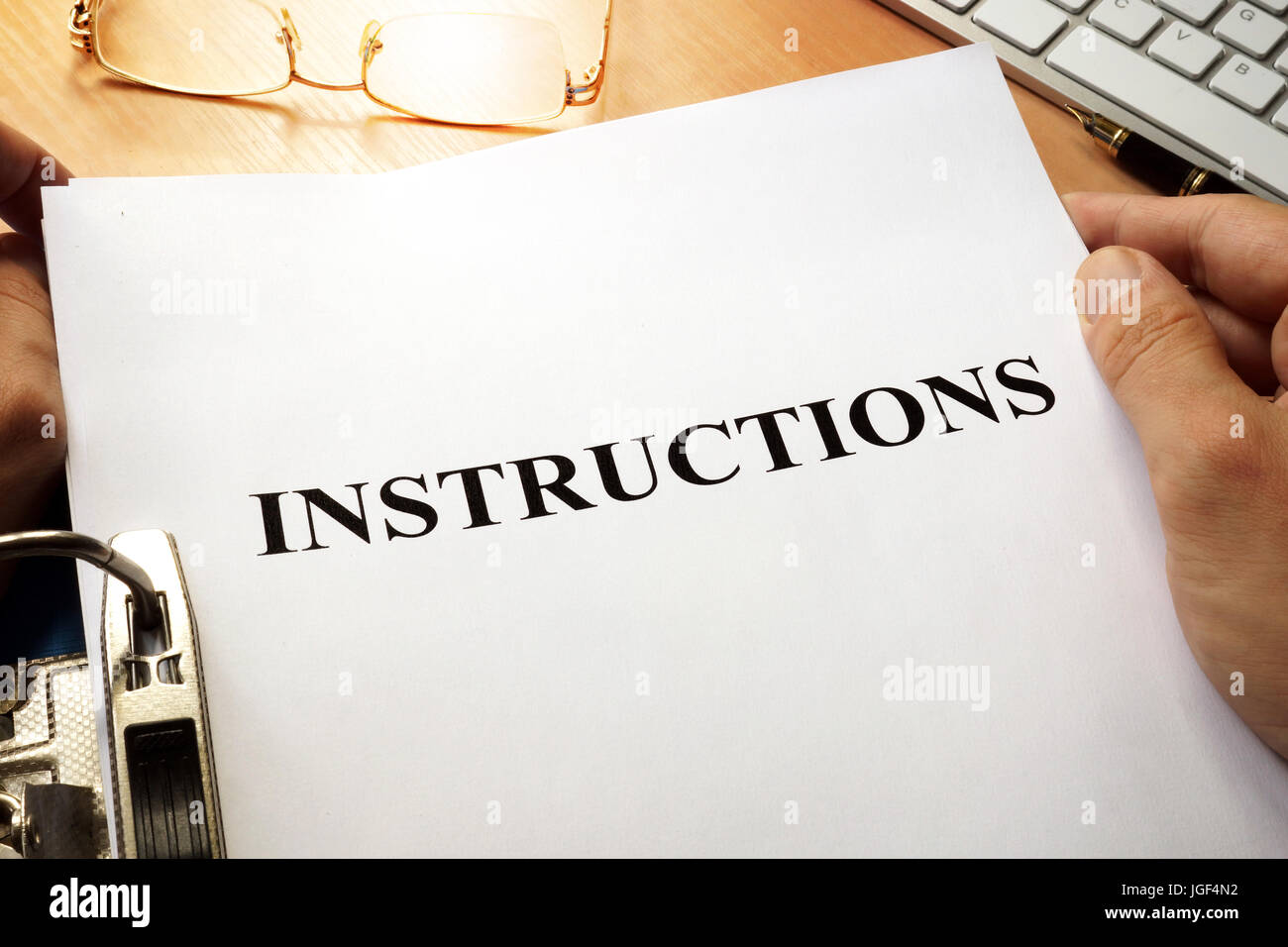 Instructions hi-res stock photography and images - Alamy