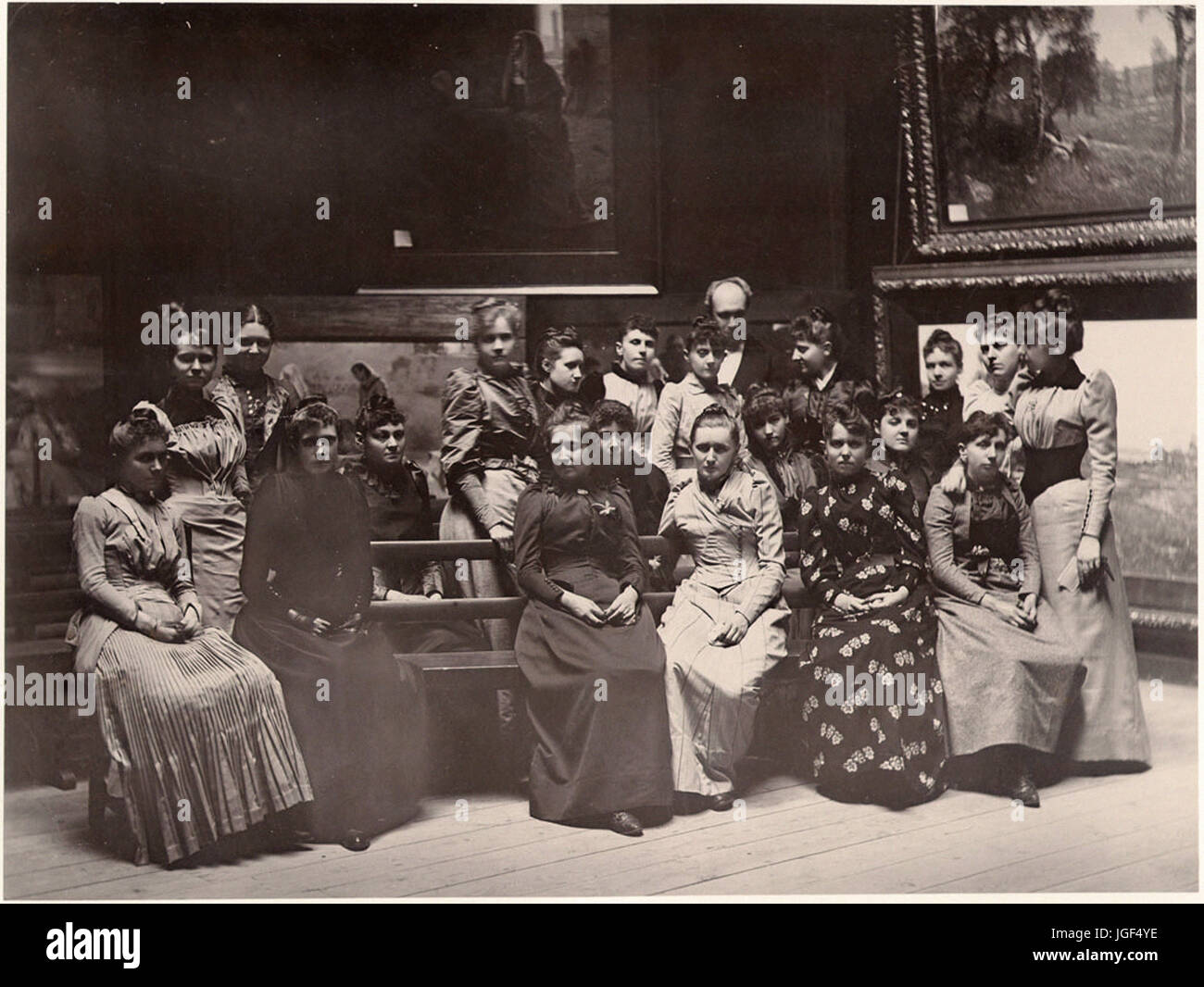 Carl Curman - Female art students at the Royal Swedish Academy of Fine ...