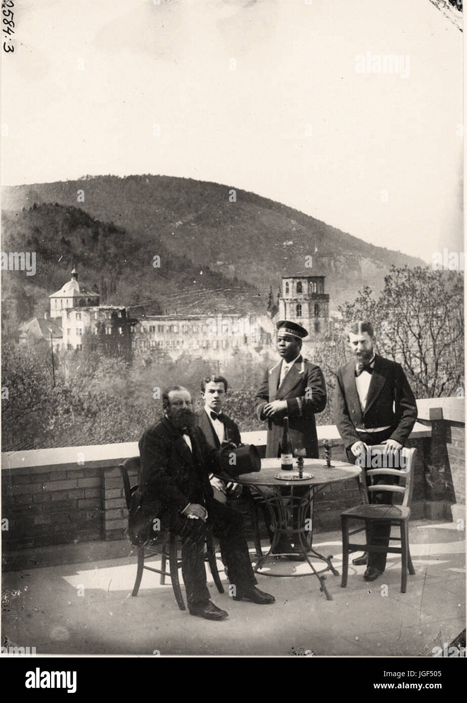 Carl Curman - Gathering at Schlosshotel in Heidelberg, Germany Stock ...