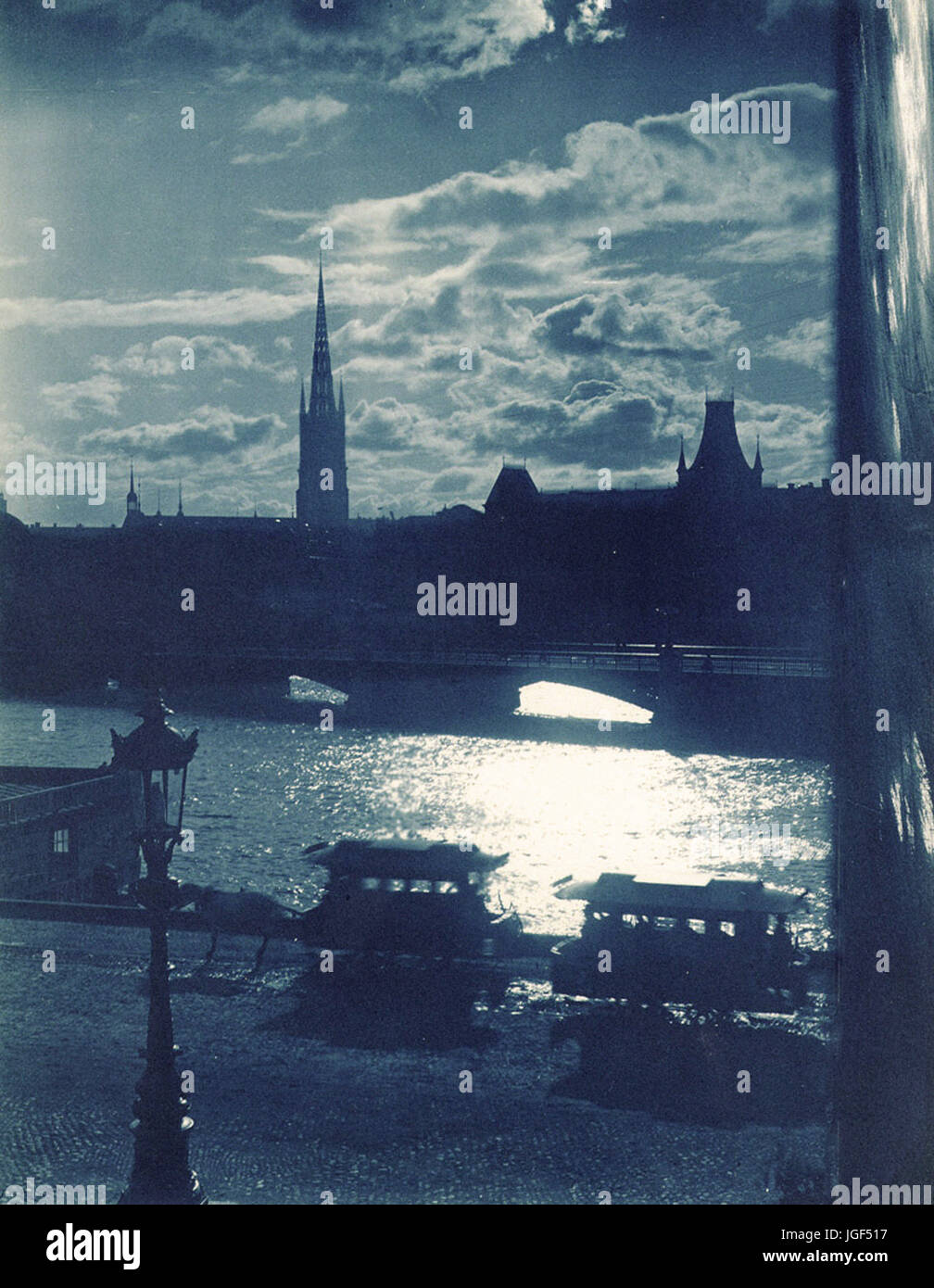 Carl Curman - Horse drawn trams, Stockholm, Sweden Stock Photo - Alamy