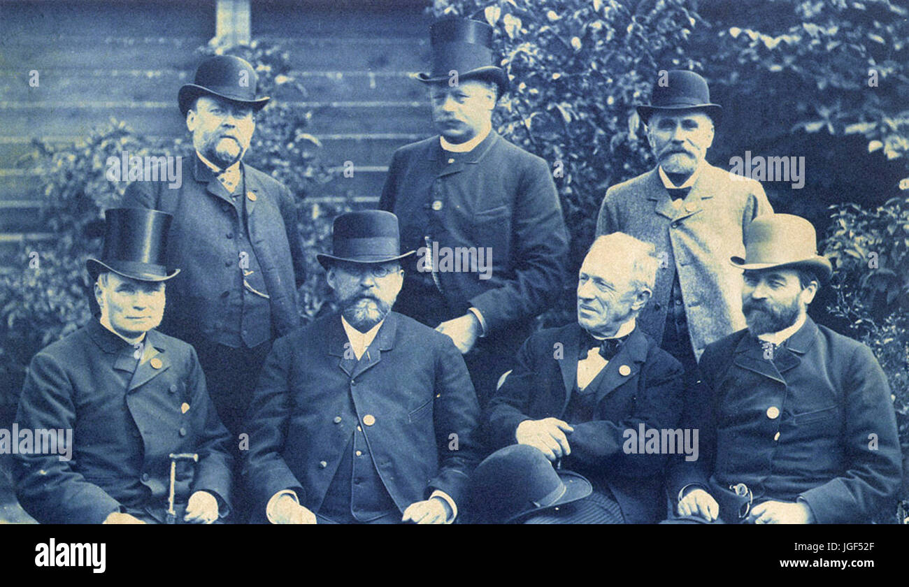 Carl Curman - Men at a medical congress, Lysekil, Sweden Stock Photo ...