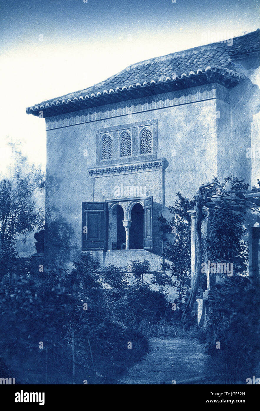 Carl Curman - Mosque of El Partal, Alhambra, Granada, Spain Stock Photo ...
