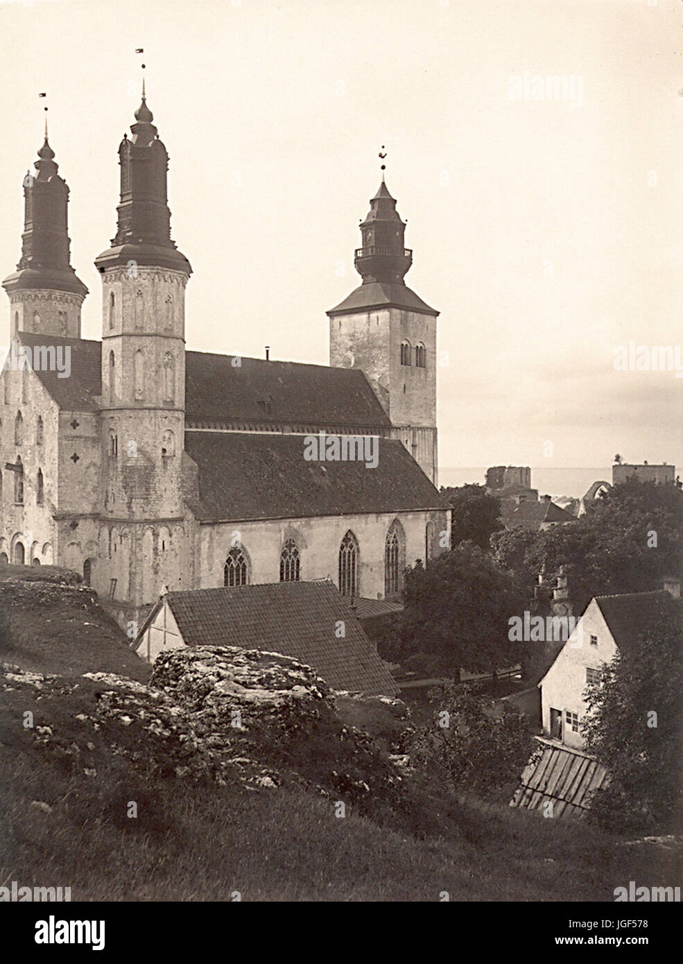 Carl Curman - Visby Cathedral, Gotland, Sweden Stock Photo - Alamy