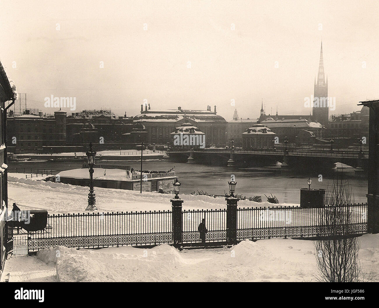 Carl Curman - Winter view in Stockholm City, Sweden Stock Photo - Alamy