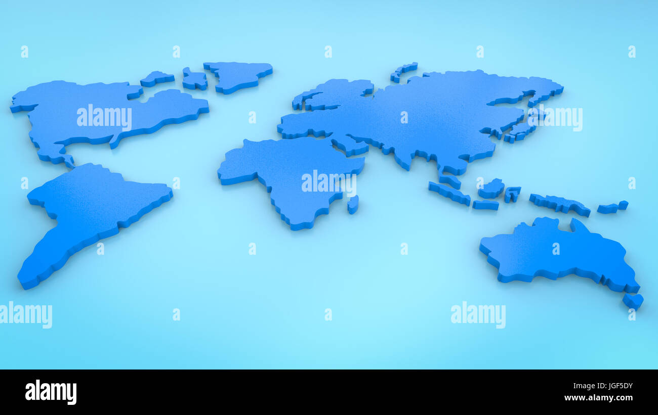 World map with blue background hi-res stock photography and images - Alamy