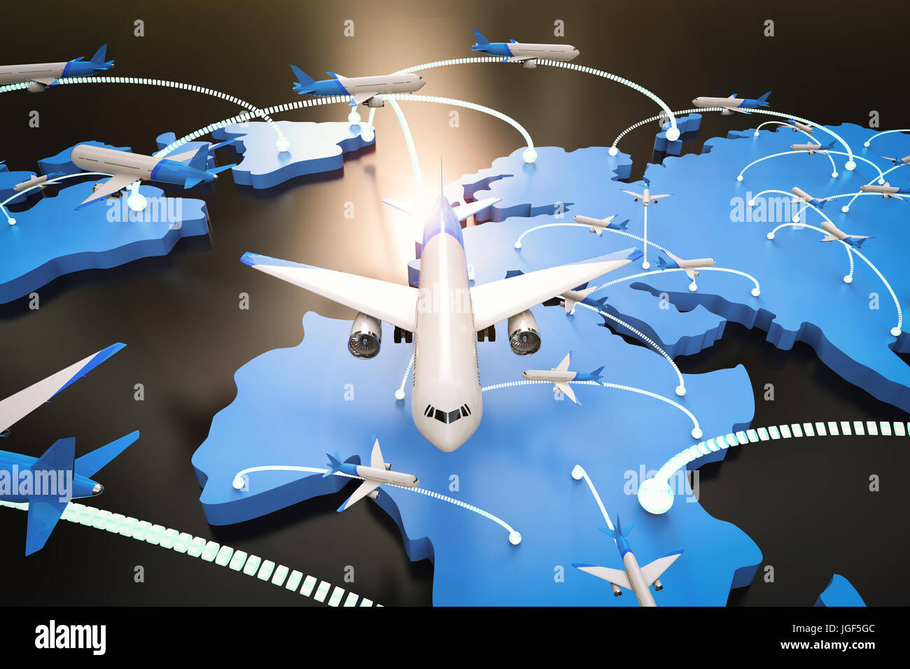 Flight path and world map hi-res stock photography and images - Alamy