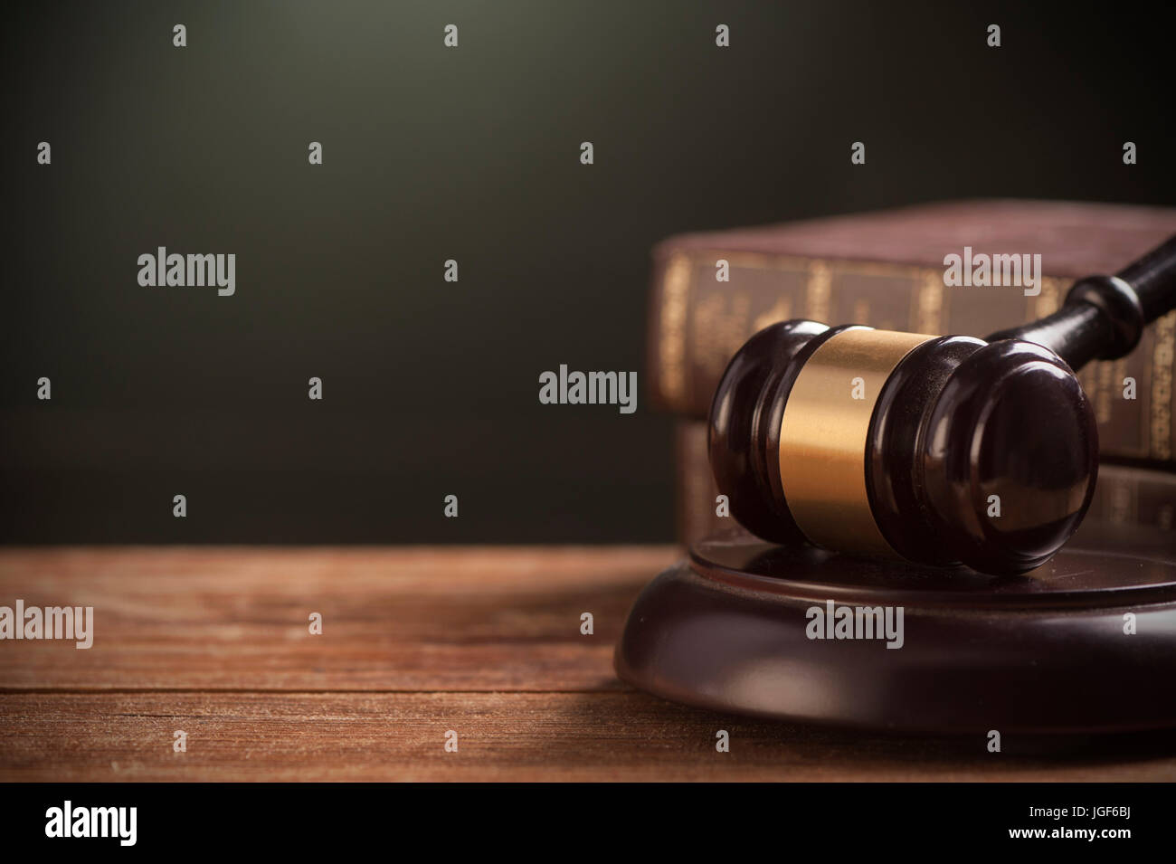 Gavel And Law Book Stock Photo - Alamy