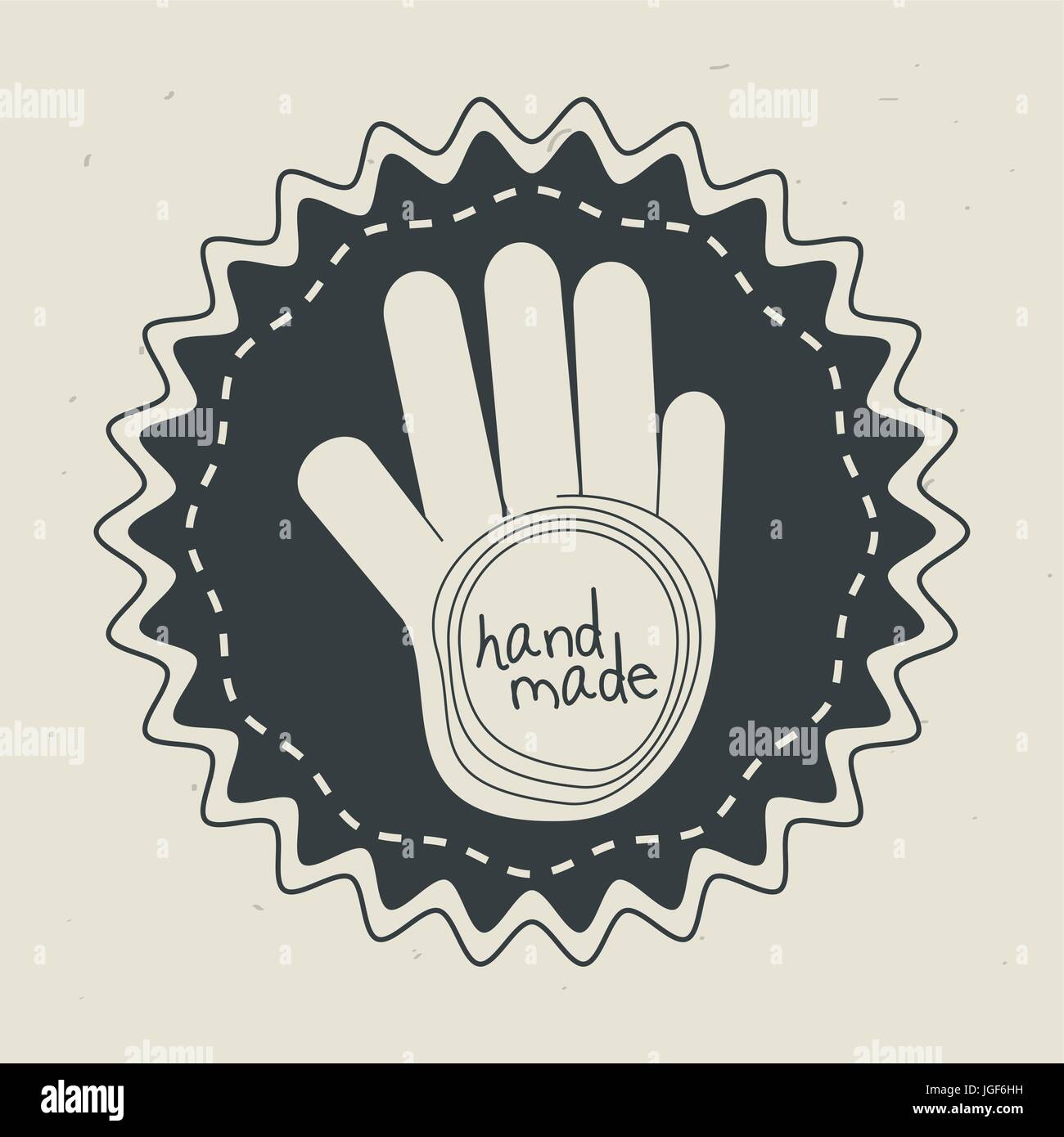 Hand inside border Stock Vector Images - Alamy