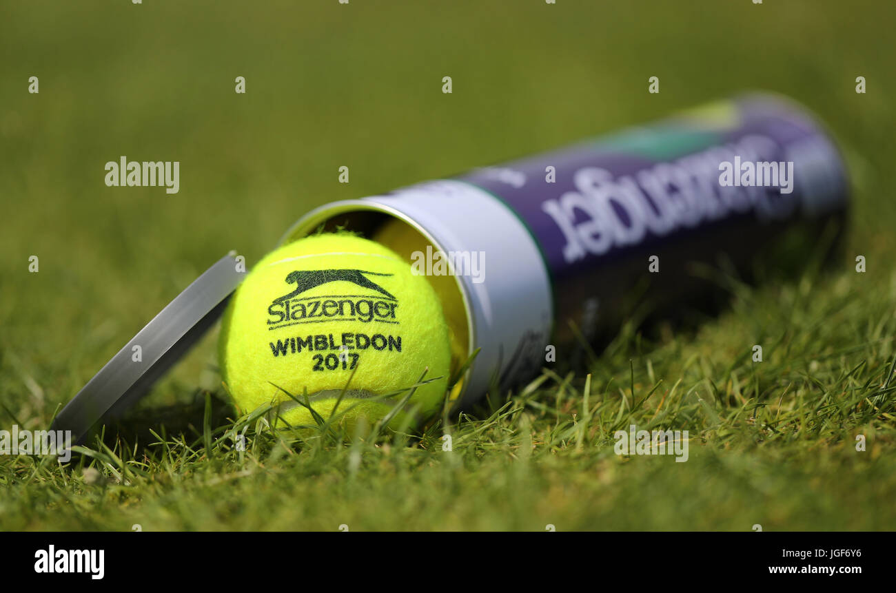 Slazenger wimbledon tennis balls on hi-res stock photography and images ...