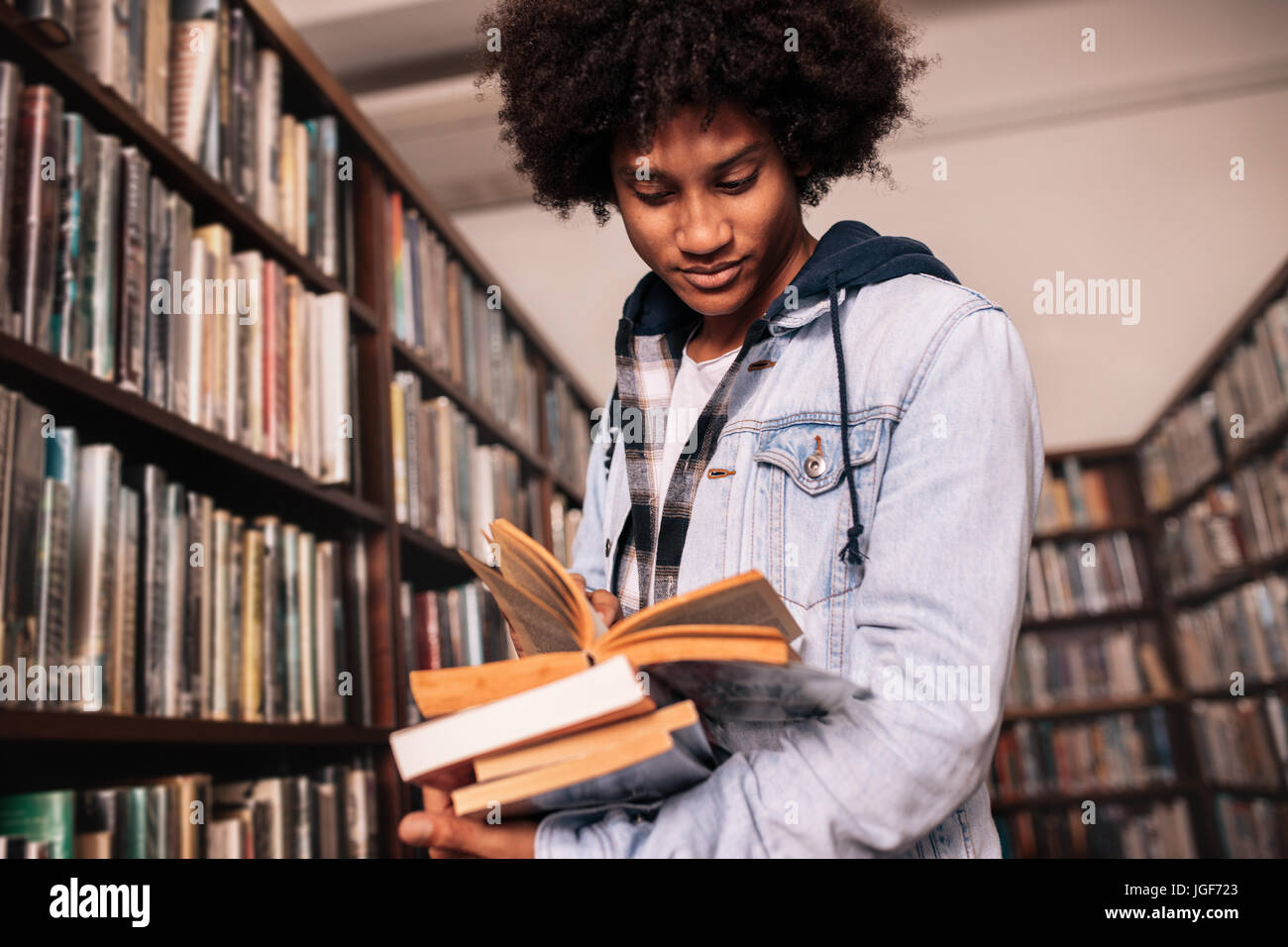 College Student With Books
