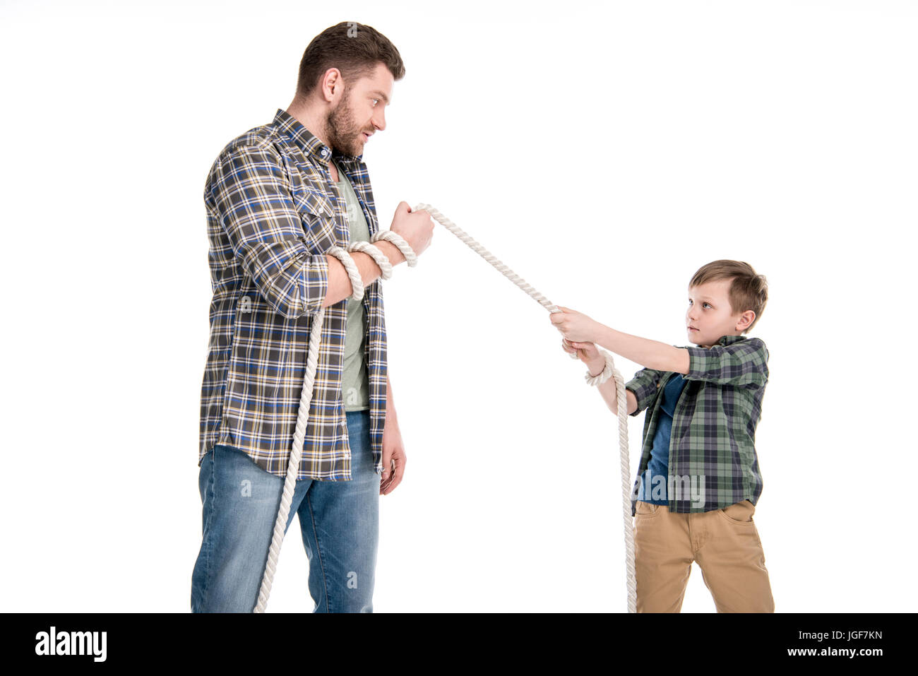 Father angry with son Cut Out Stock Images & Pictures - Alamy