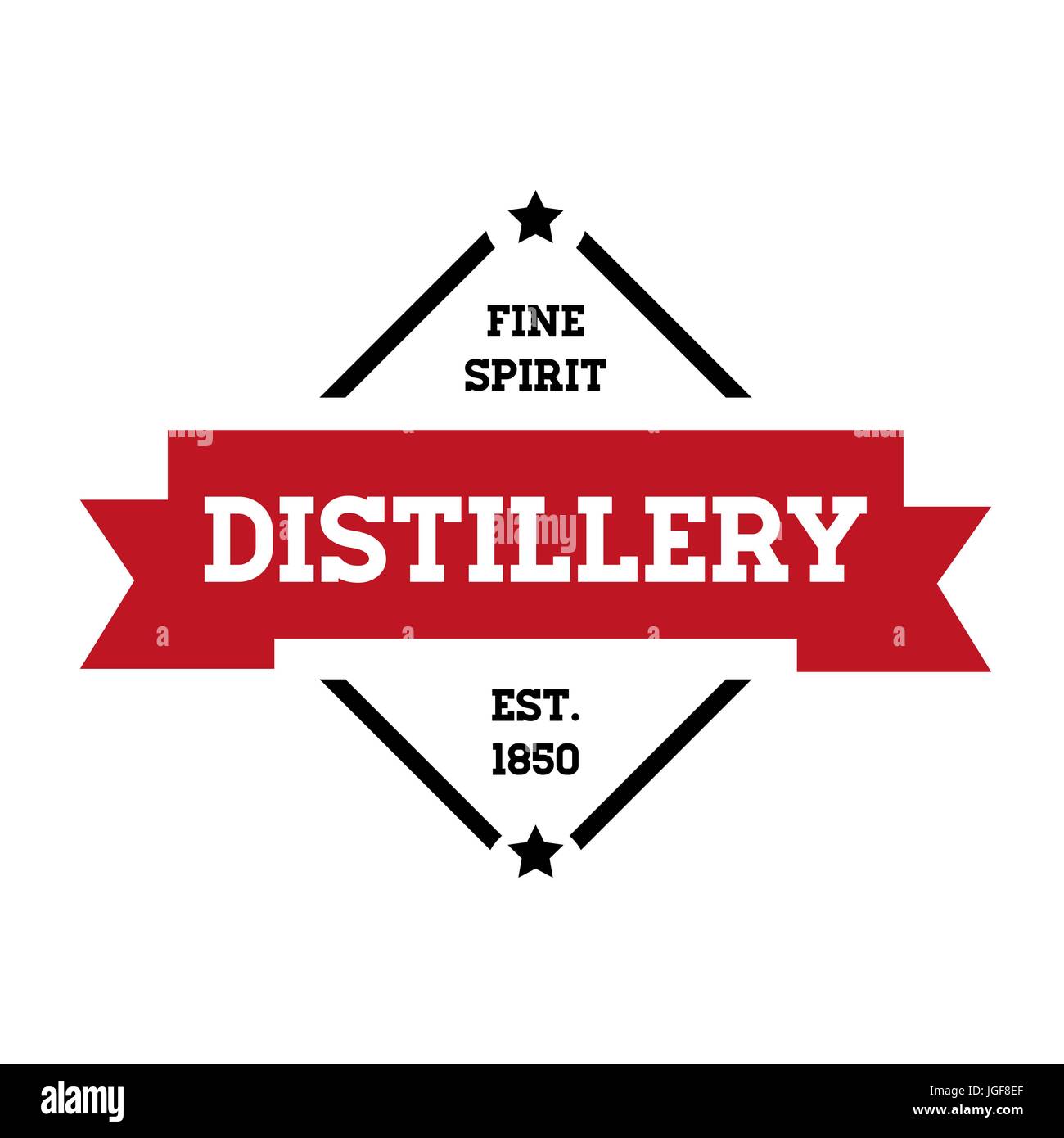 Distillery vintage stamp sticker Stock Vector Image & Art - Alamy