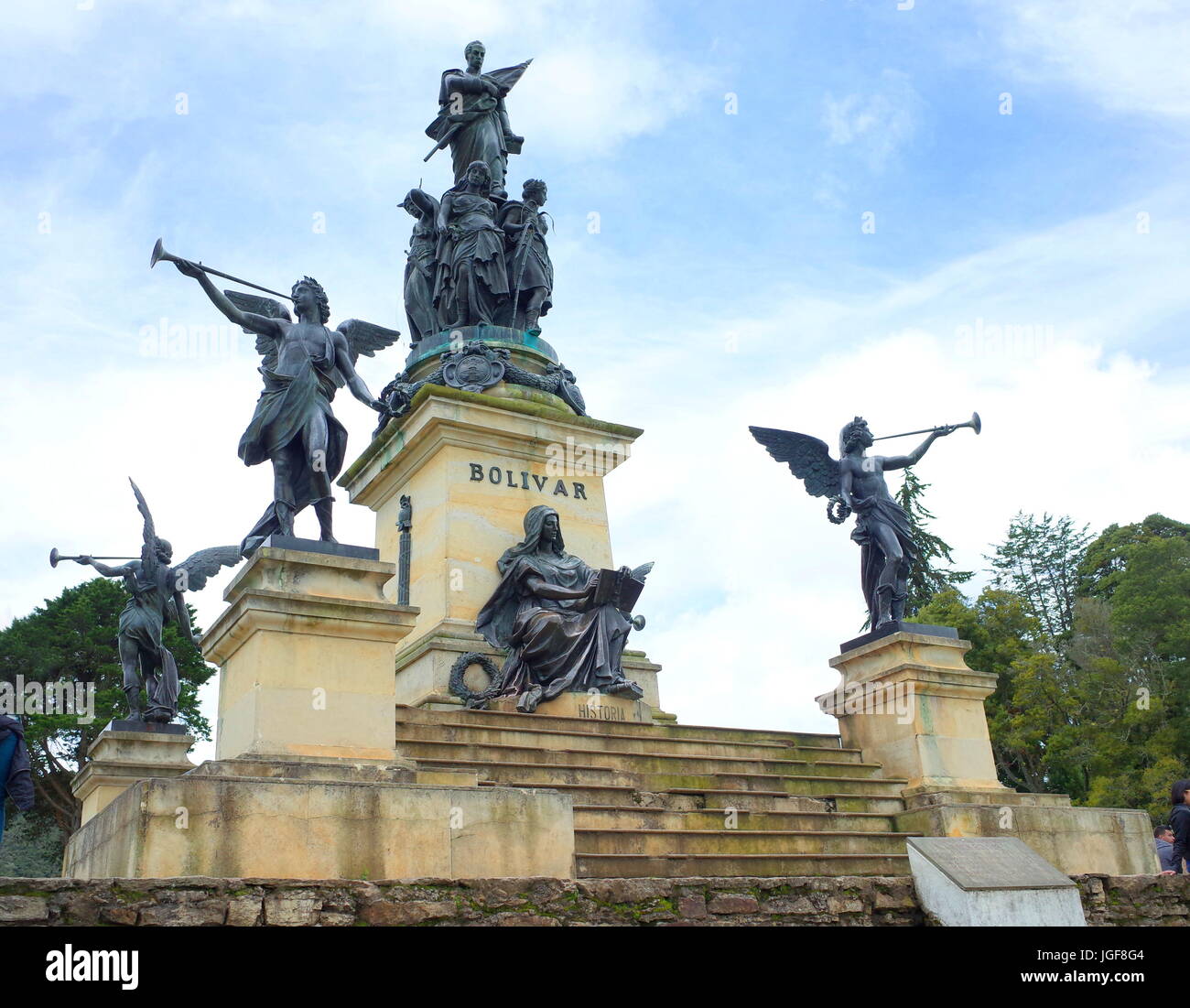 The Von Miller Monument at Puente de Boyaca, the site of the famous ...
