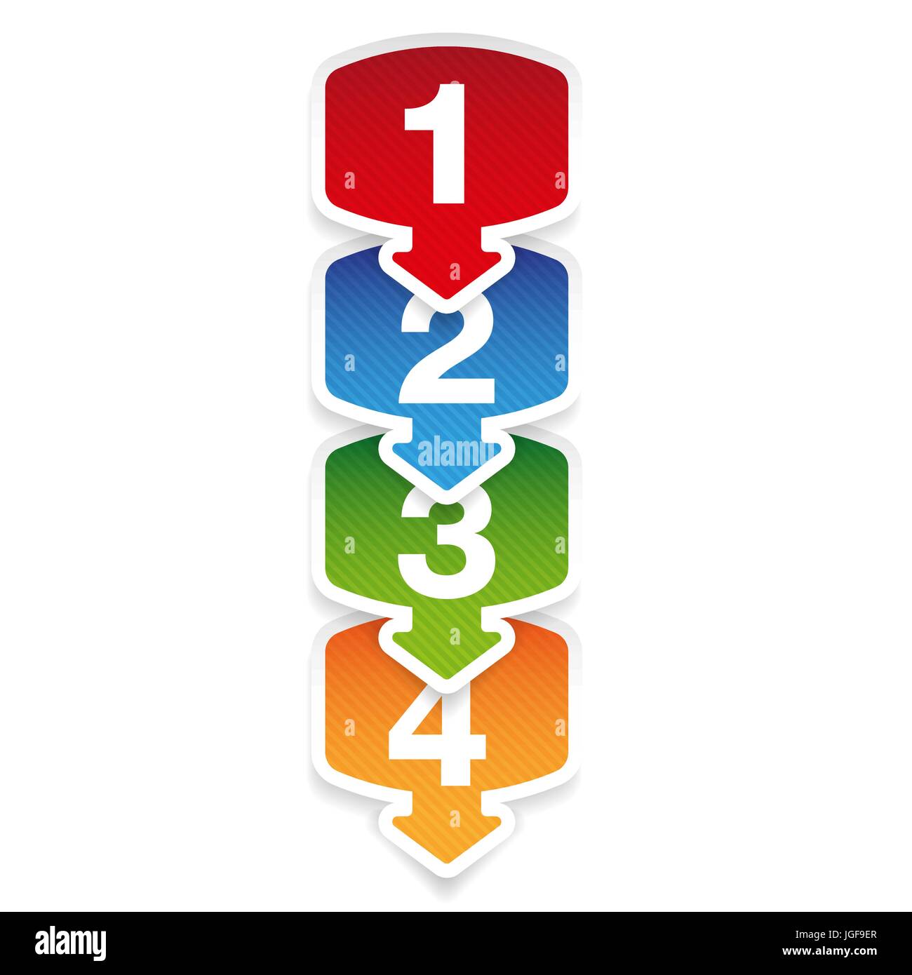 One Two Three Four progress bar Stock Vector Image & Art - Alamy