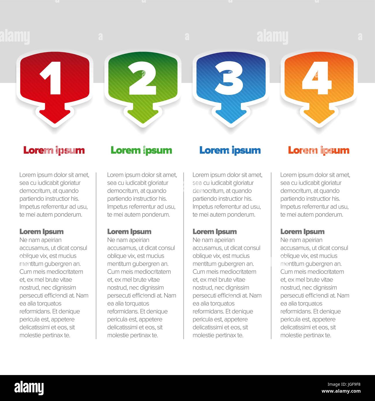 One Two Three Four progress bar Stock Vector Image & Art - Alamy