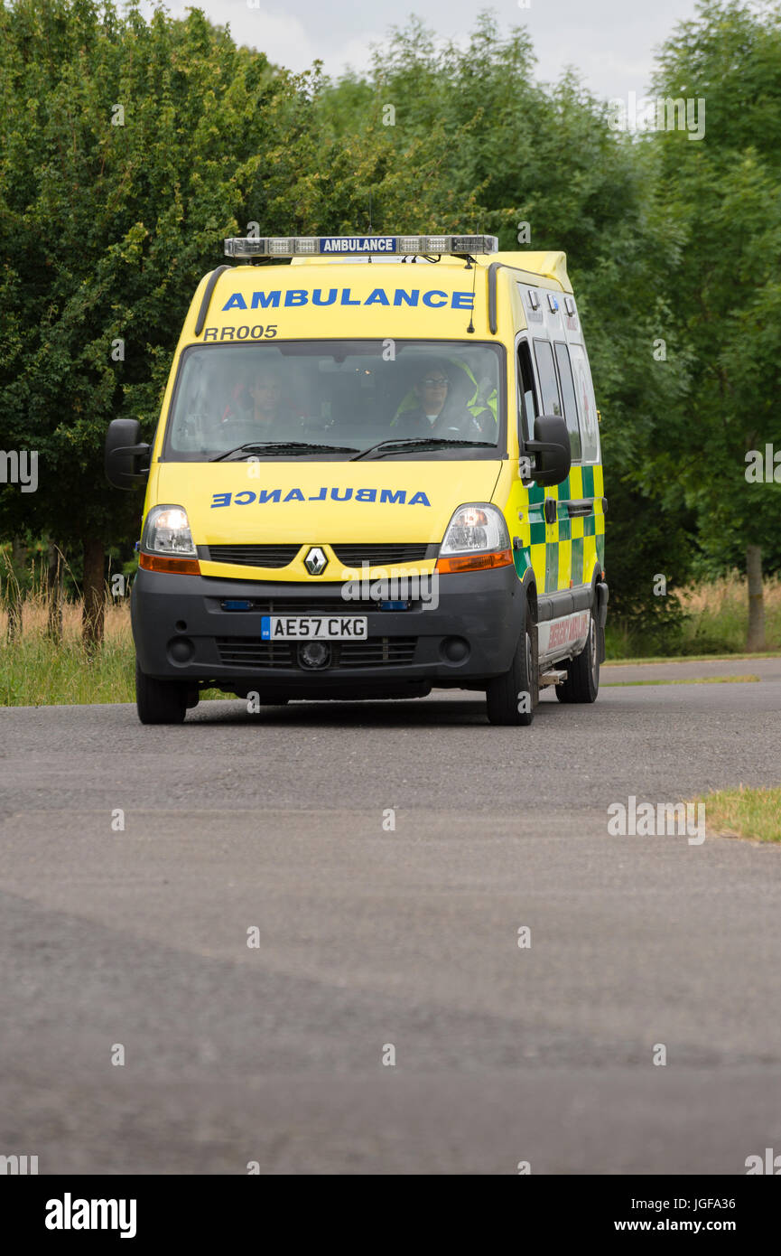 Ambulance responding to an emergency call Stock Photo - Alamy