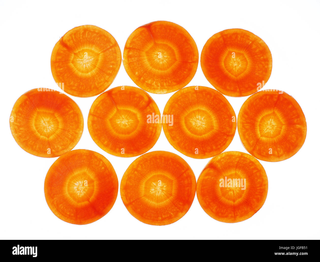 Fresh carrot slices Stock Photo - Alamy