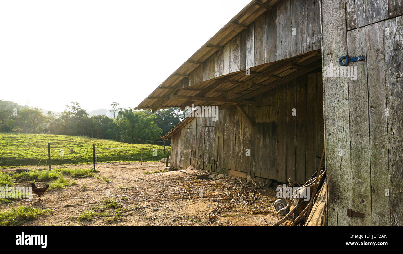 Ranch and field Stock Photo - Alamy