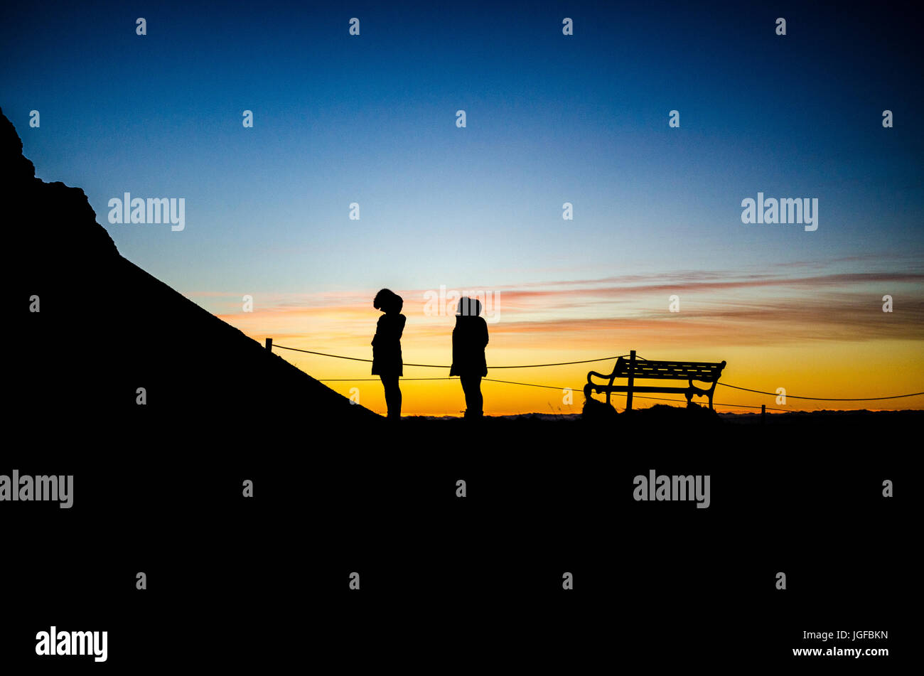 Shadow at sunset Stock Photo - Alamy