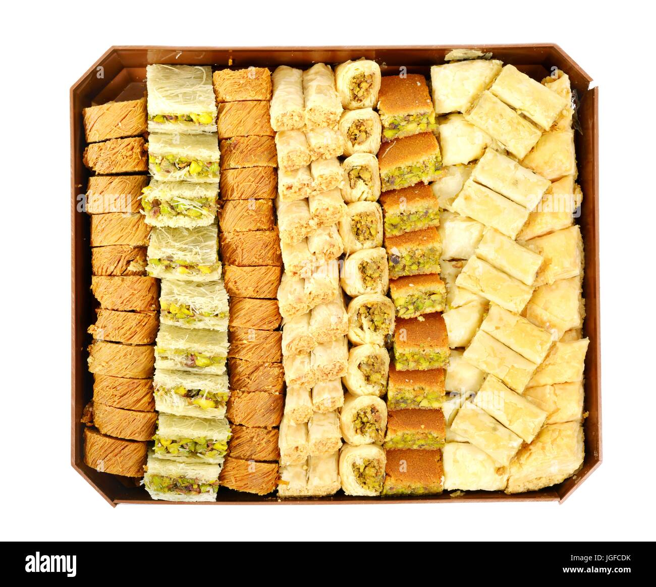 Arabic sweets in box Stock Photo - Alamy