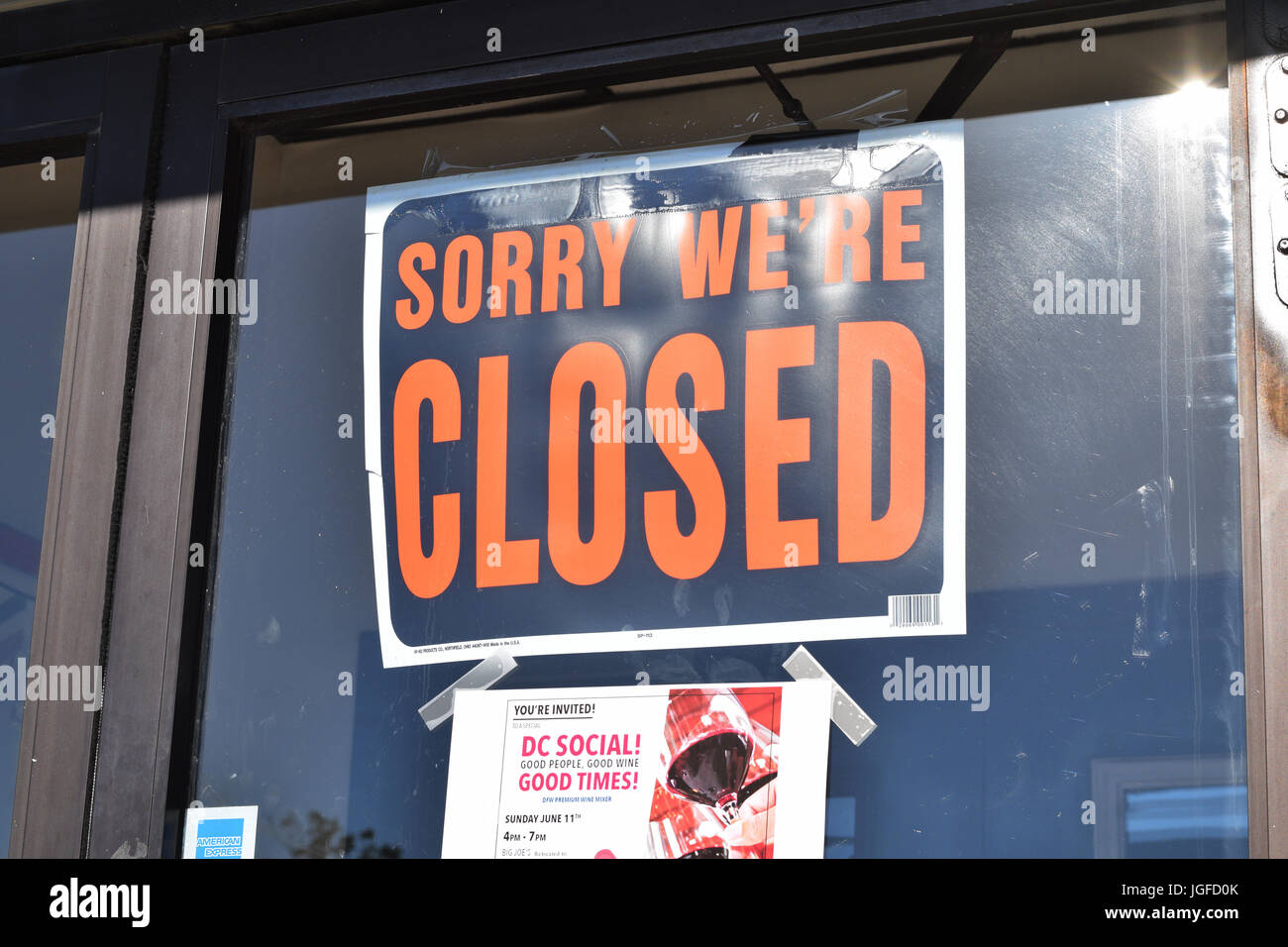 Sorry we're closed hi-res stock photography and images - Alamy