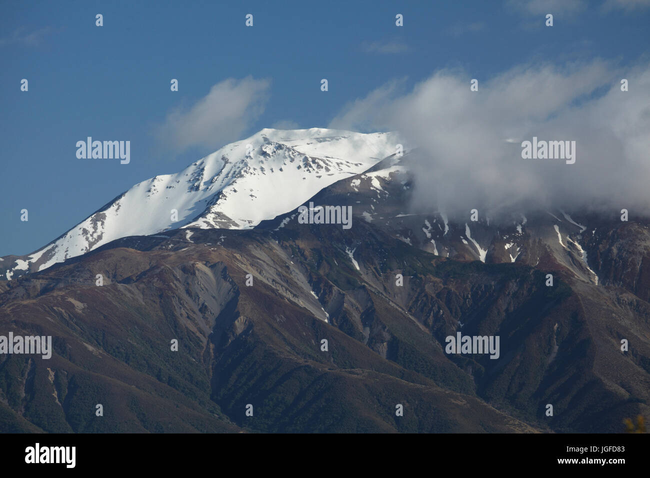 Mount Hutt Ski Area, Mid Canterbury, South Island, New Zealand Stock ...