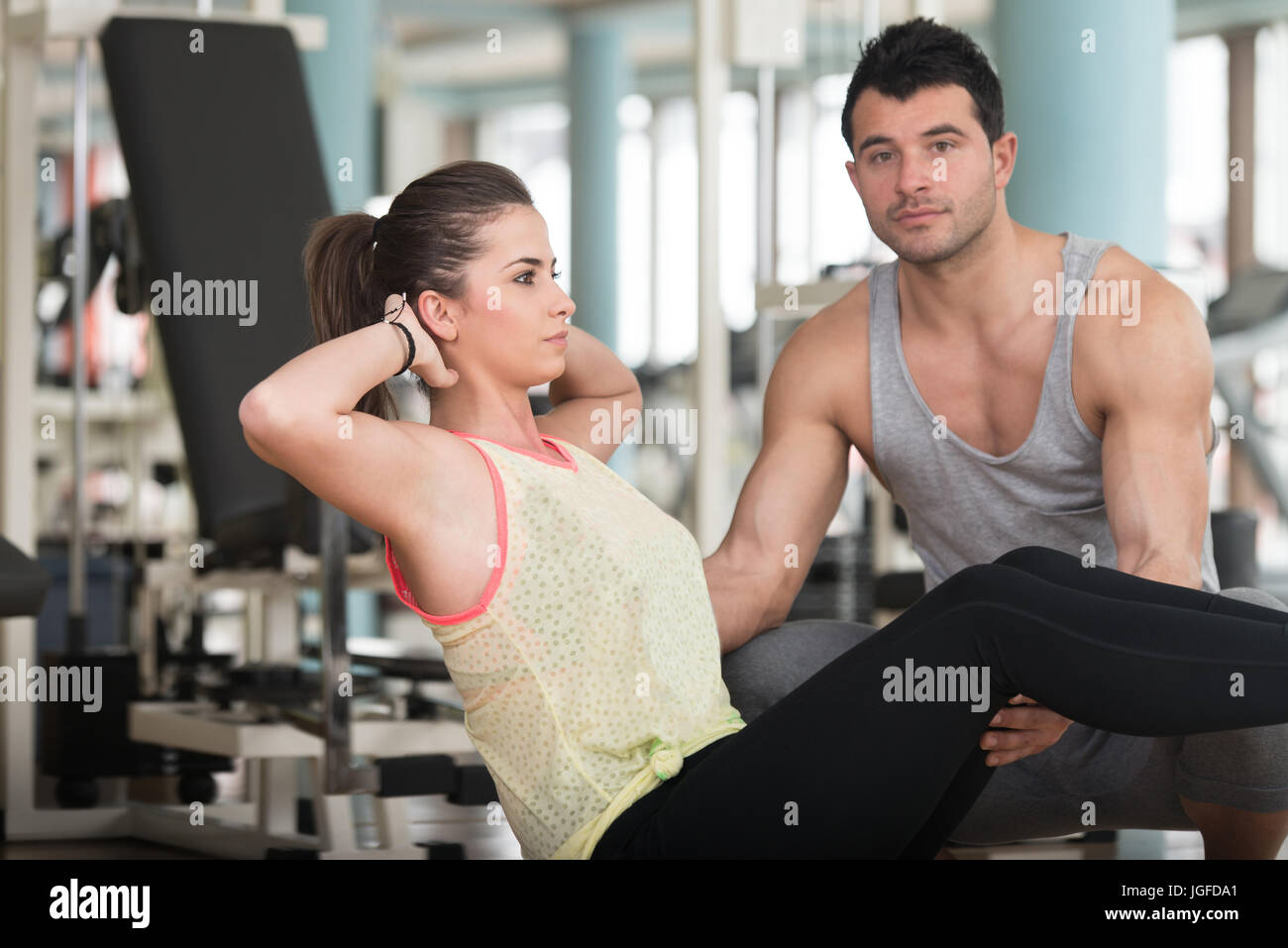 Female fitness model showing hi-res stock photography and images - Alamy