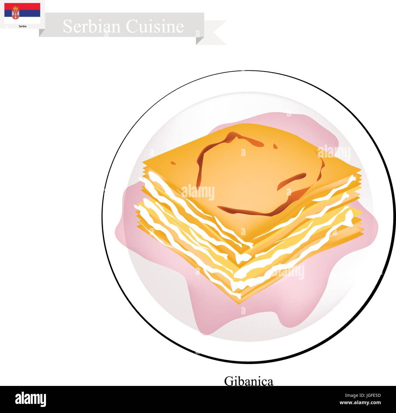 Serbian pie Stock Vector Images - Alamy