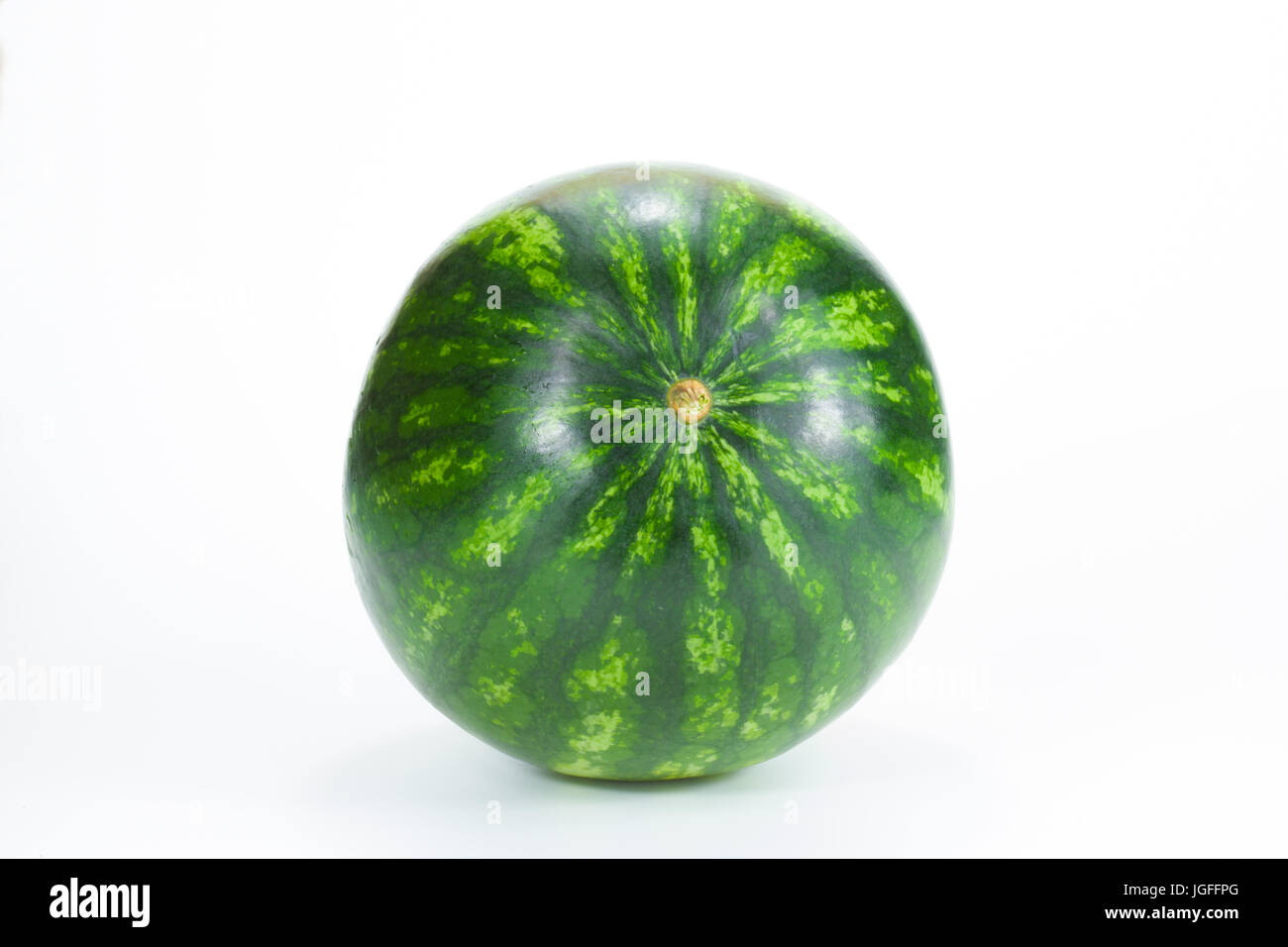 Tiny watermelon isolated on white background Stock Photo - Alamy