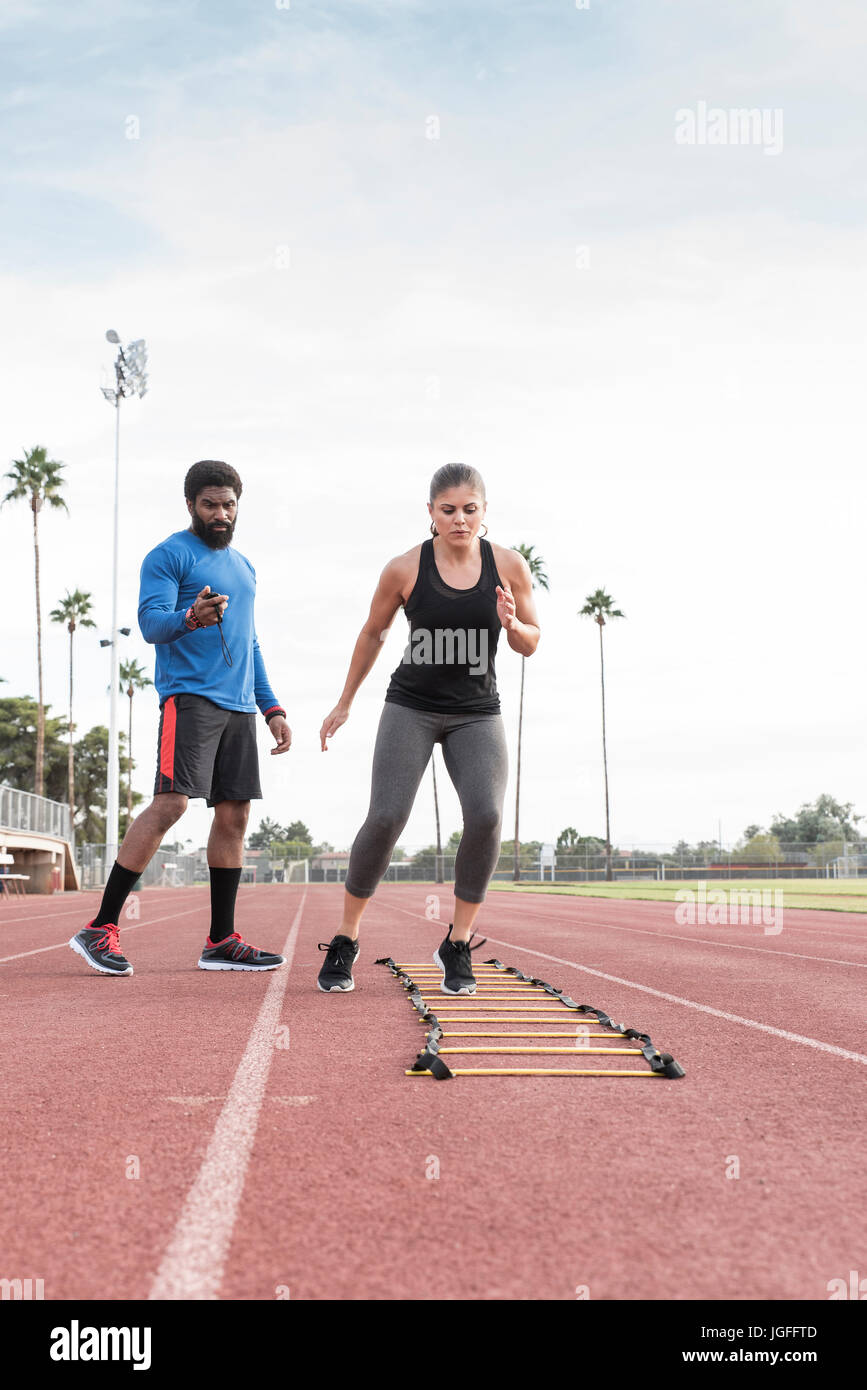 Exercise ladder trainer hi-res stock photography and images - Alamy