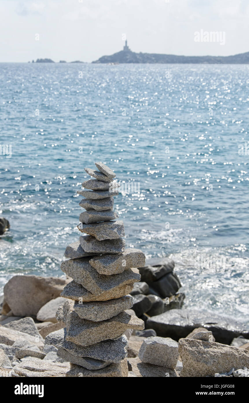 Practical demonstration of perfect equilibrium in nature Stock Photo ...