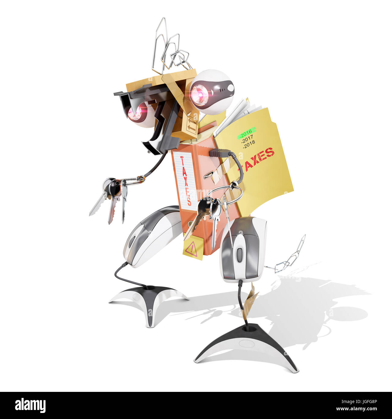 tax monster, 3D rendering Stock Photo - Alamy