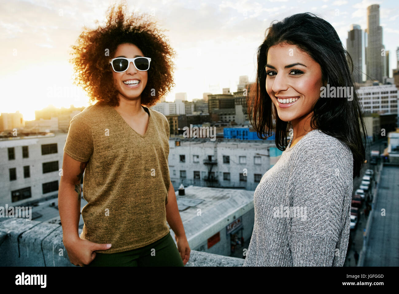 Woman sunglasses sunset colour hi-res stock photography and images - Alamy
