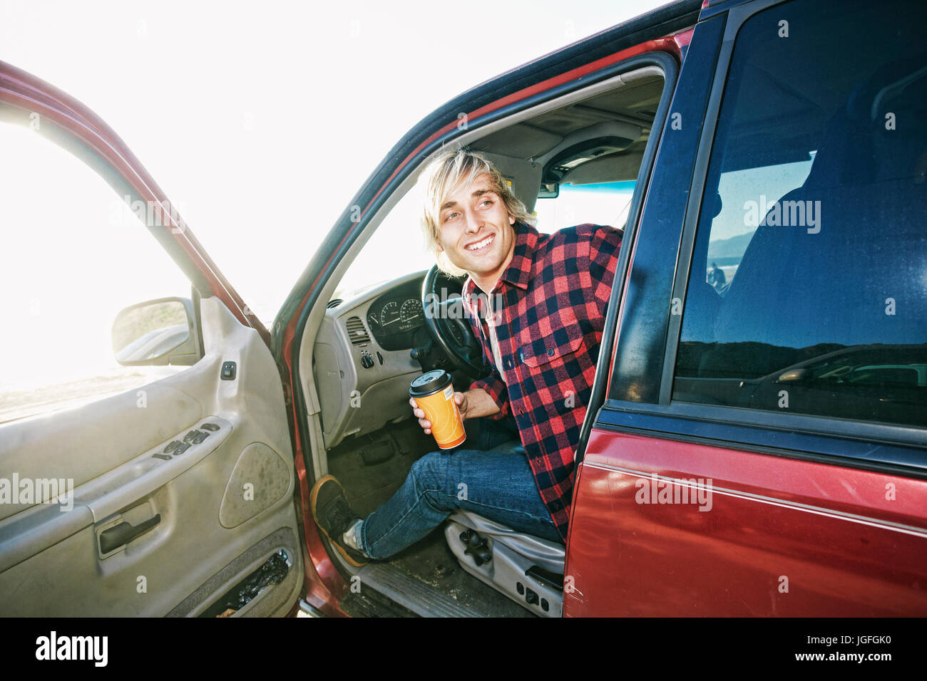Side view man holding cat hi-res stock photography and images - Alamy