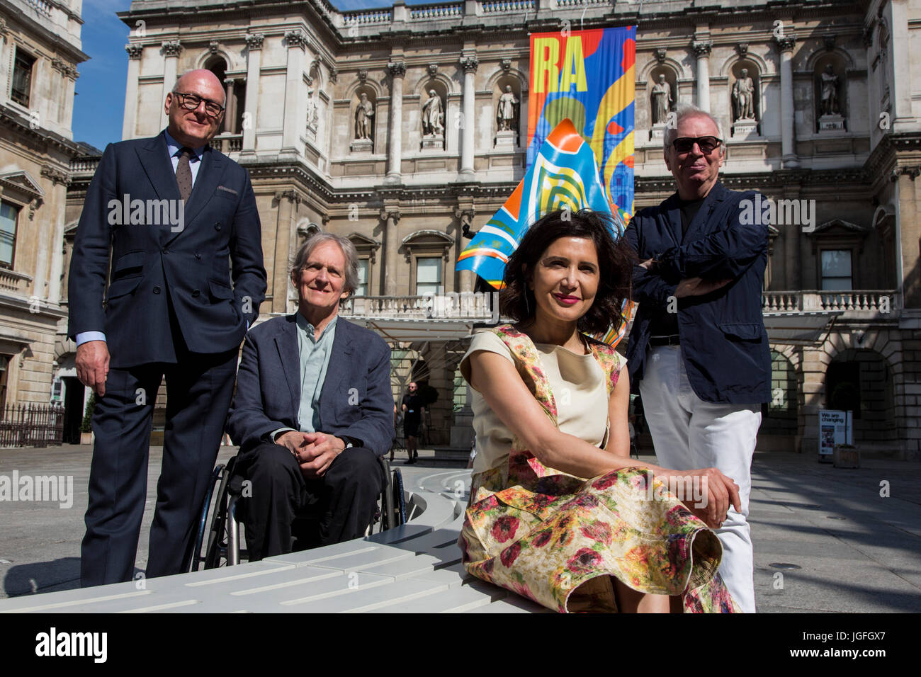 London, UK. 6 July 2017. Photocall with L-R: Lloyd Dorfman, Alan ...