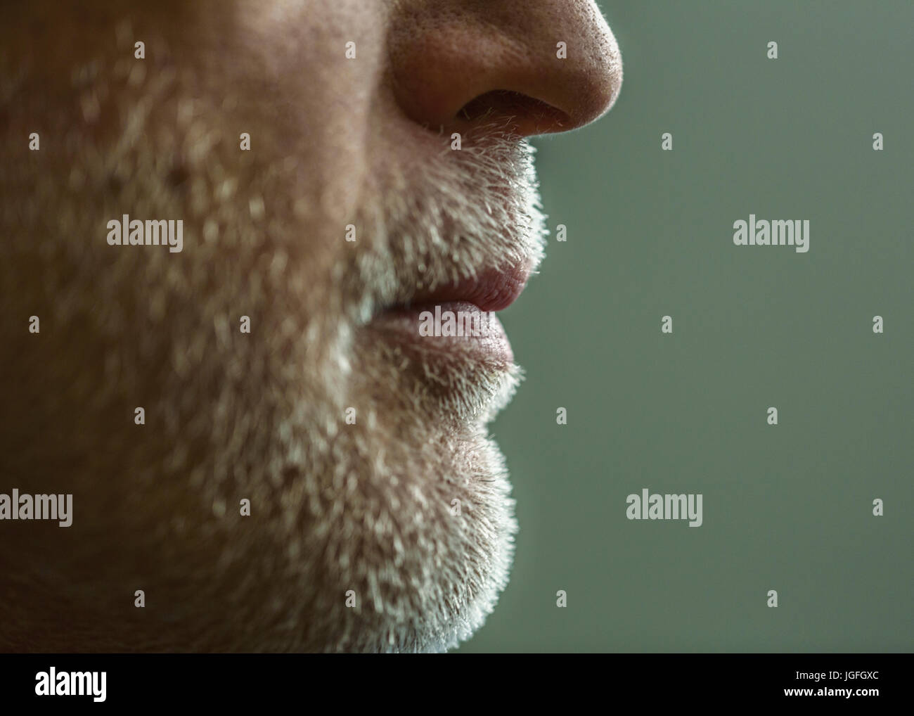 Man face shadow beard hi-res stock photography and images - Alamy