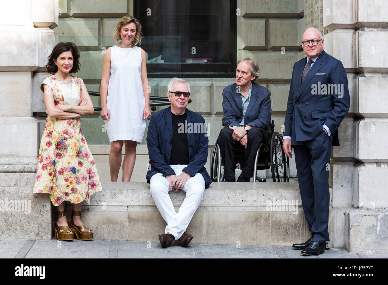 London, UK. 6 July 2017. L-R: Architect Farshid Moussavi, Kate Goodwin ...